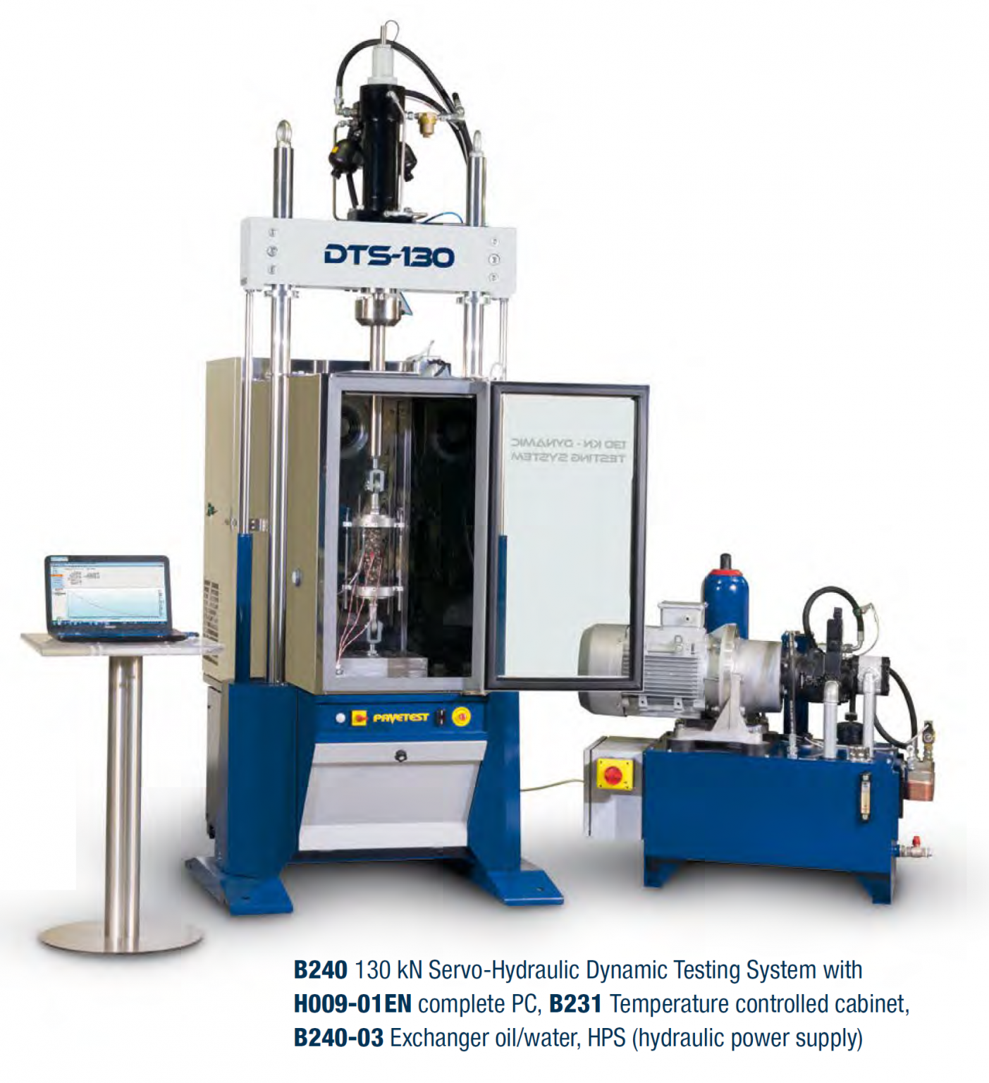 B240 130 KN SERVO-HYDRAULIC DYNAMIC TESTING SYSTEM (DTS-130) – Jet ...