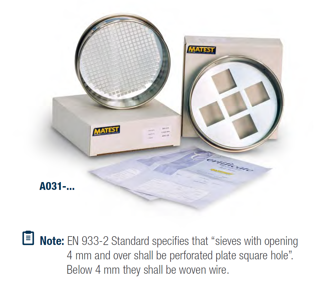 TEST SIEVES – Jet Materials